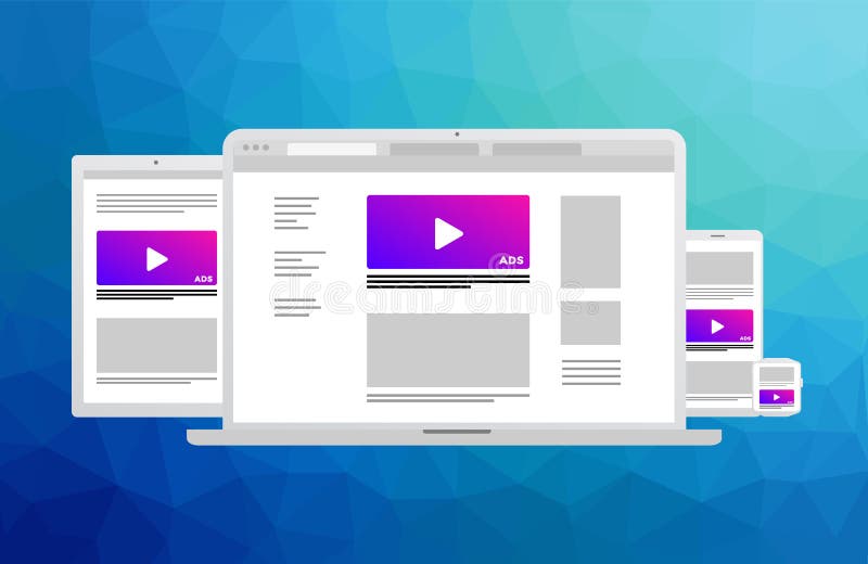Responsive Web Design Site in Electronic Devices - Laptop, Tablet ...