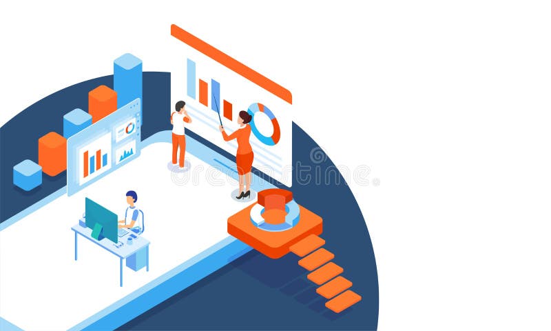 Responsive Web Template Design with Isometric Bar Graph, Miniature ... Responsive Web Template Design with Isometric Bar Graph, Miniature ...