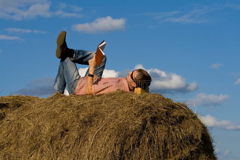 Rest stock image. Image of village, meadow, reading, rest - 11106429