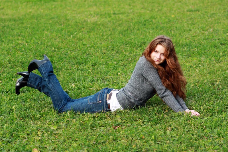 Rest stock photo. Image of cute, harmony, female, plant - 11341834