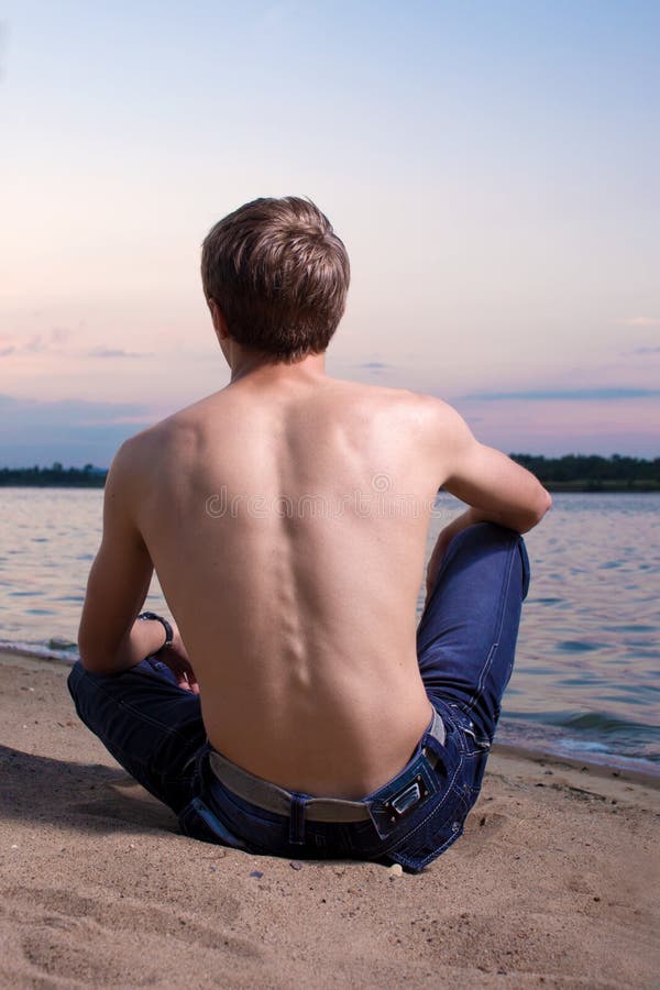 Rest stock image. Image of muscular, relaxation, river - 26712777