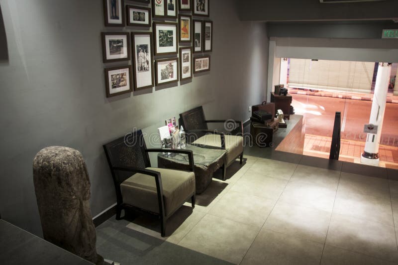 The Rest Area Chairs and Photo Background Wall Editorial Stock Image ...