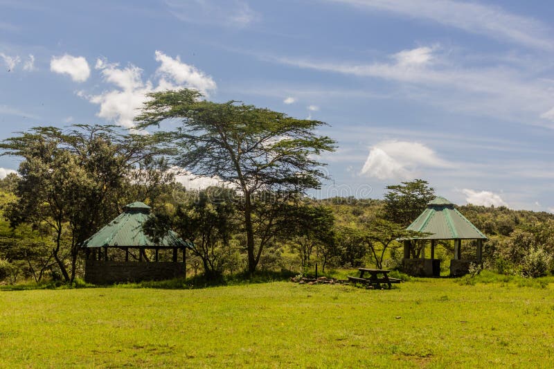 Rest Area in the Longonot National Park, Ken Stock Photo - Image of ...