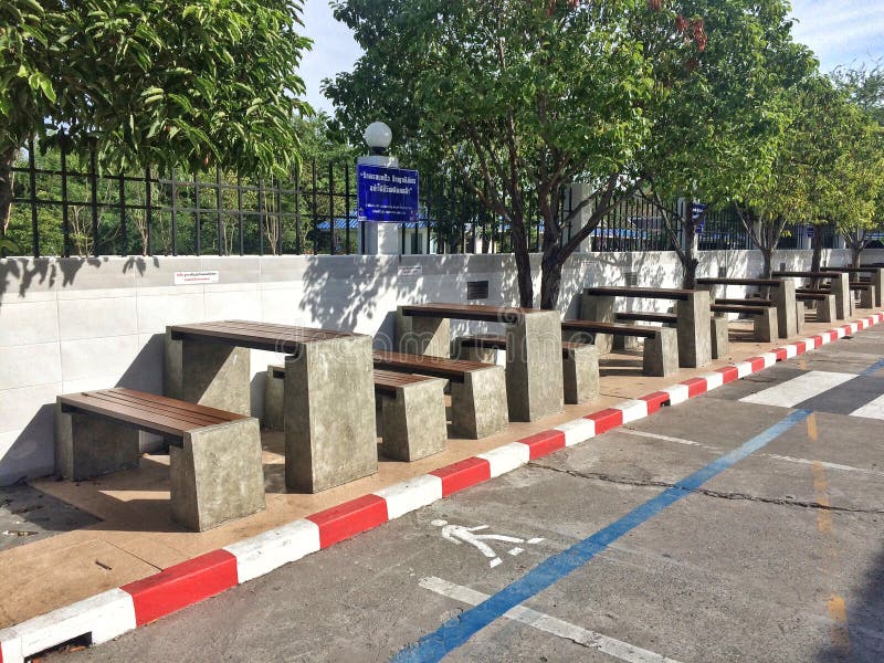 Outdoor rest area stock image. Image of stool, lobby - 62848805