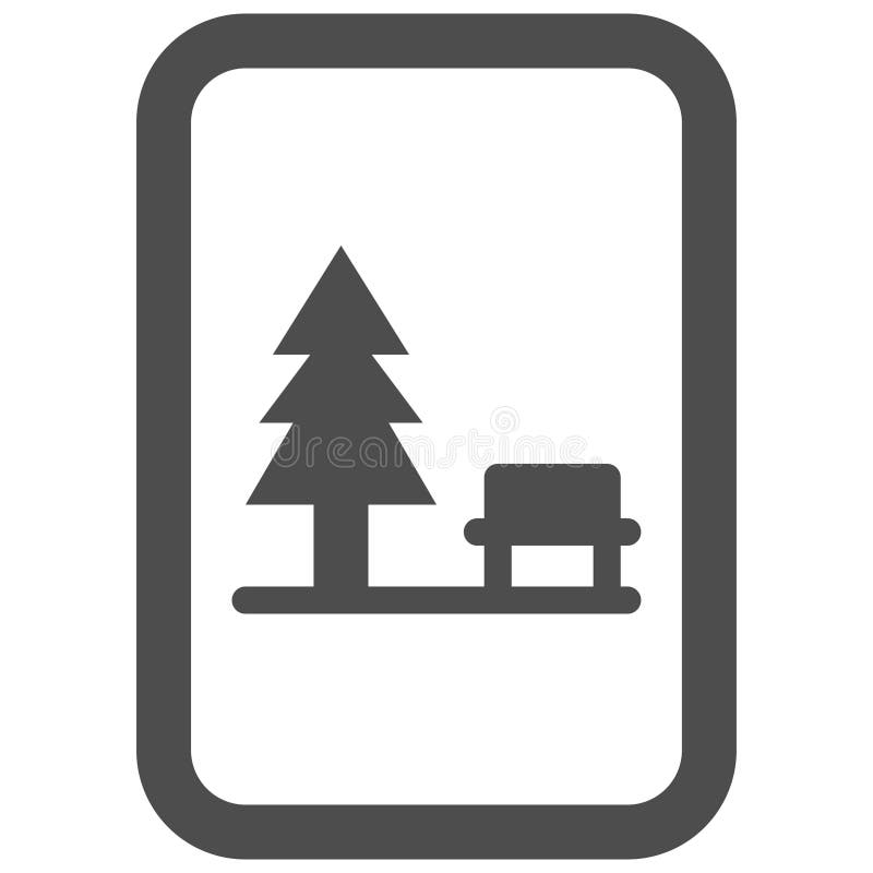Rest Area Sign Icon, Wayfinding Sign Vector Stock Vector - Illustration ...
