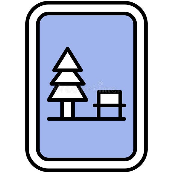 Rest Area Sign Icon, Wayfinding Sign Vector Stock Vector - Illustration ...