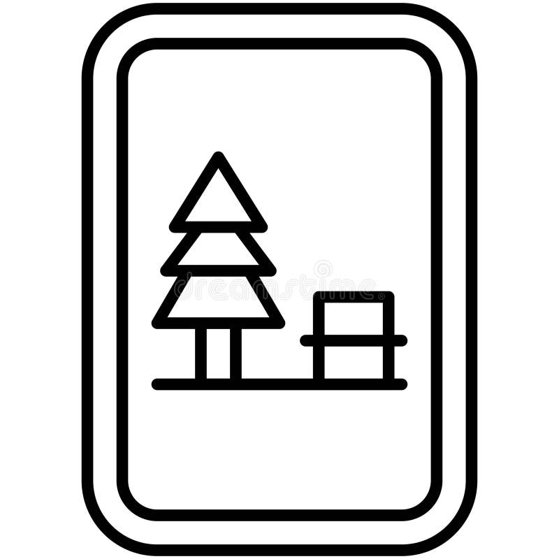 Rest Area Sign Icon, Wayfinding Sign Vector Stock Vector - Illustration ...