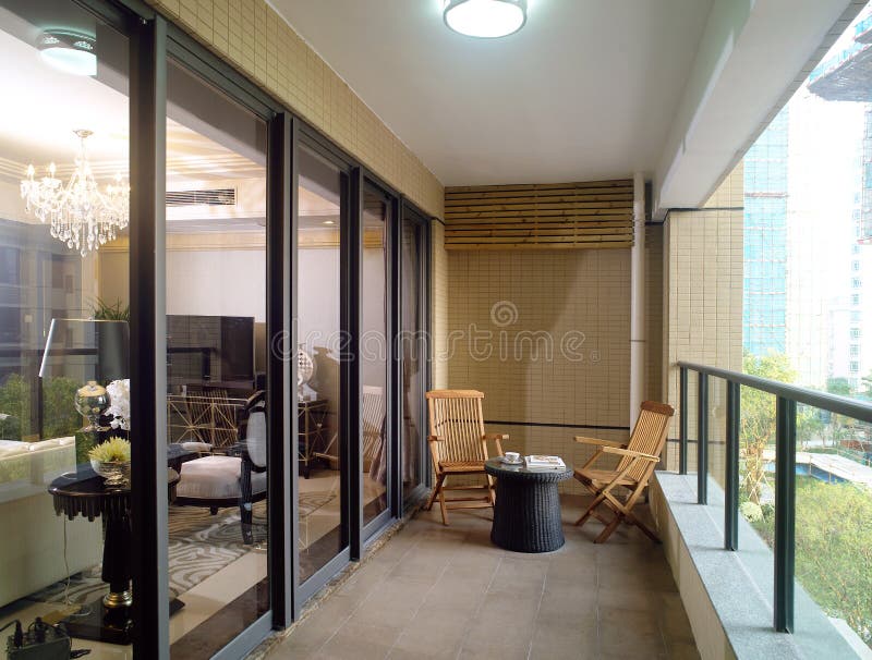 Apartment balcony stock photo. Image of luxury, building - 26857218