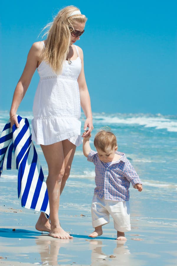 Rest on a beach stock image. Image of caucasian, child - 14957619