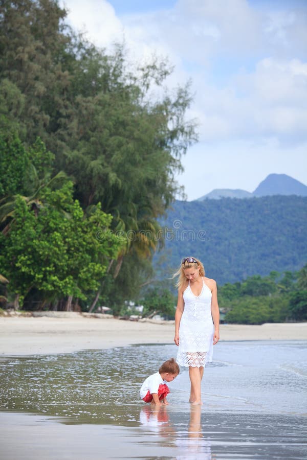 Rest on a beach stock photo. Image of child, beach, happiness - 22808730