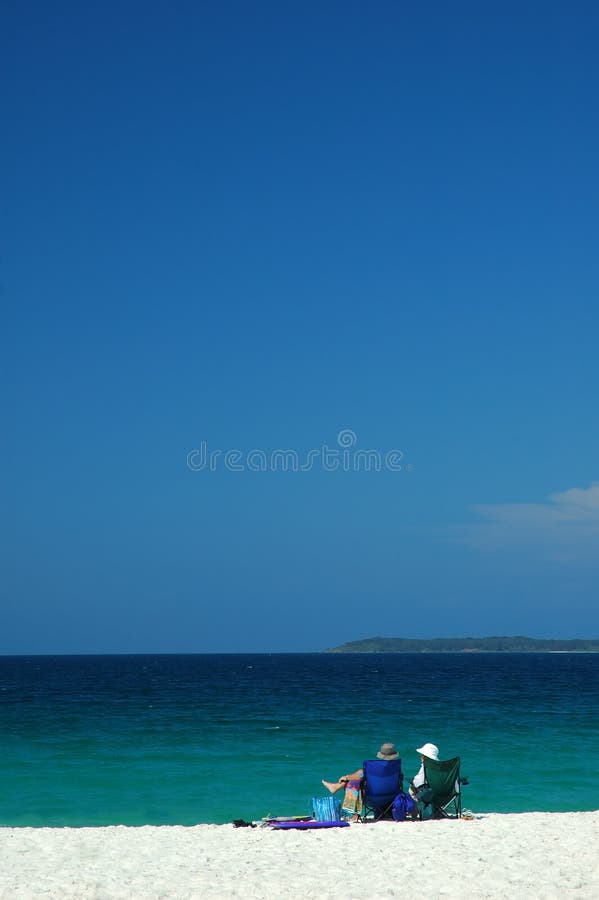 Rest on a Beach stock image. Image of chair, retire, ocean - 598235