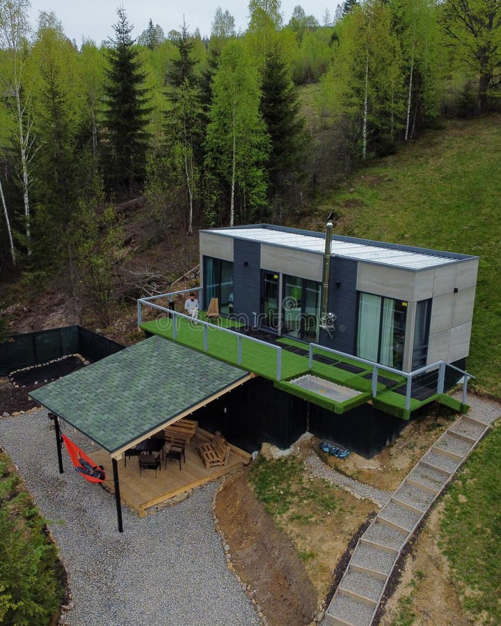 Rest Cabin in the Mountains Stock Photo - Image of home, peaceful ...