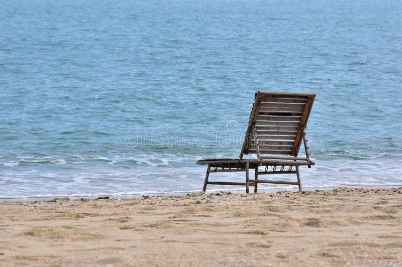 Rest Chair On Sea Sand Picture. Image: 20557962