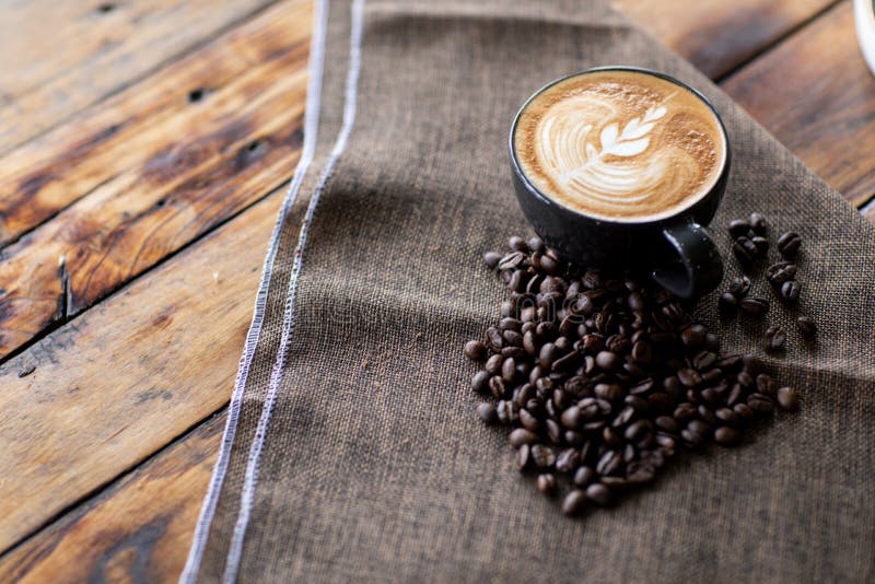 Rest and Enjoy Coffee at a Coffee Shop. Stock Photo - Image of milk ...