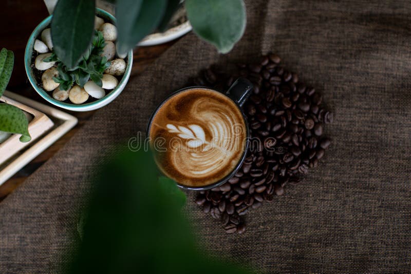 Rest and Enjoy Coffee at a Coffee Shop. Stock Photo - Image of food ...