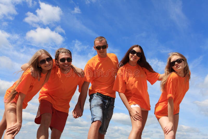 Rest with friends stock photo. Image of motion, beach - 9969748