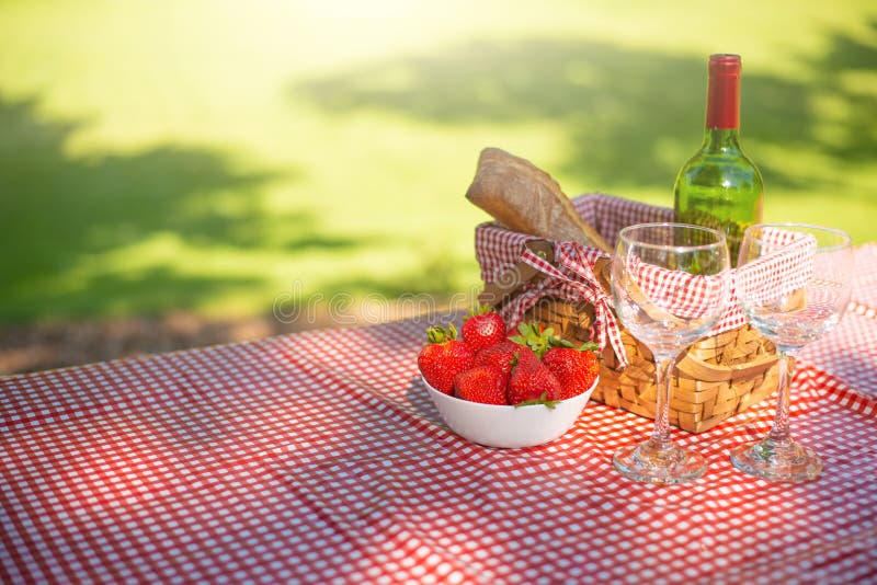 Rest and Holiday at a Picnic. on the Weekend. Romance Stock Photo ...