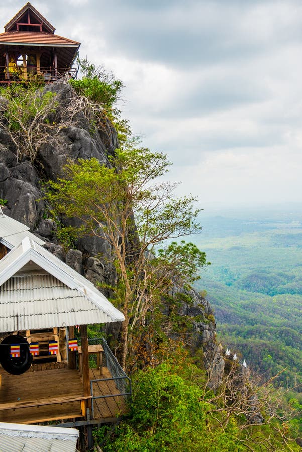 Rest house on cliff stock image. Image of cave, mountain - 172854231