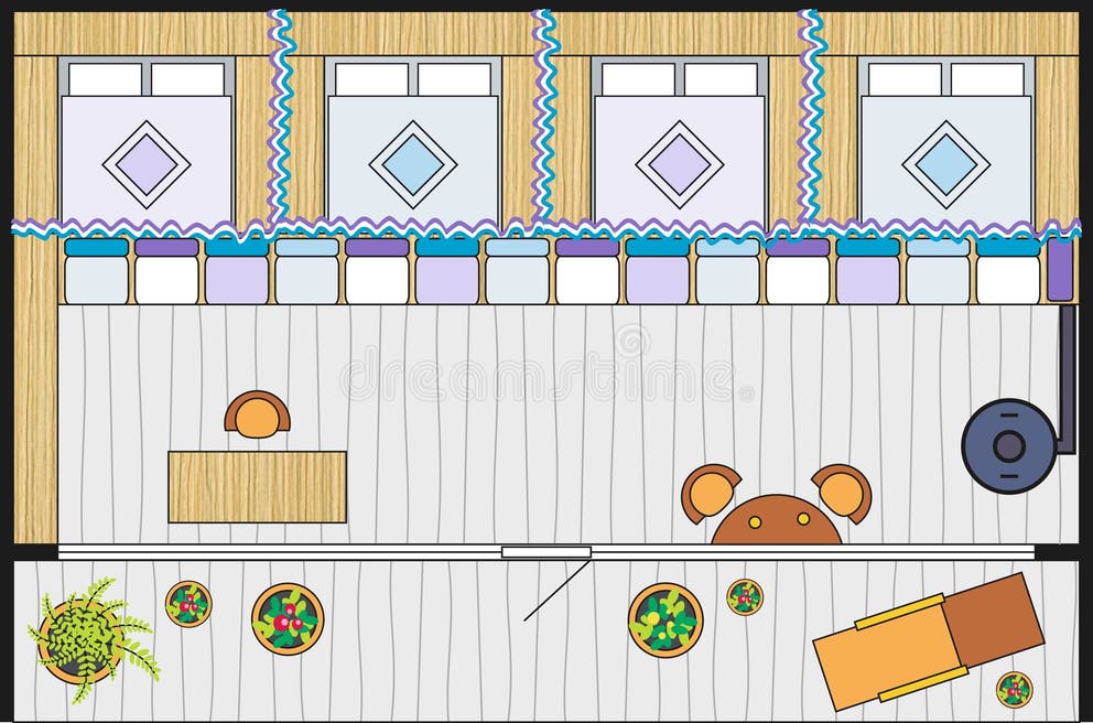 Rest-House in Garden stock illustration. Illustration of plan - 51763689