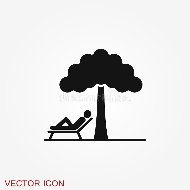 Rest Icon Vector, Flat Icons Isolated On Background Stock Vector ...