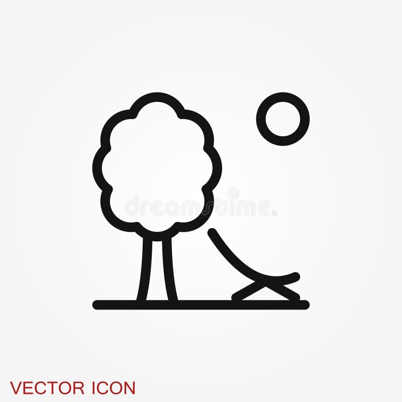 Rest Icon Vector, Flat Icons Isolated on Background Stock Vector ...