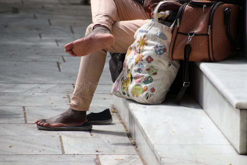 Rest after a long road stock image. Image of greece, long - 80264415