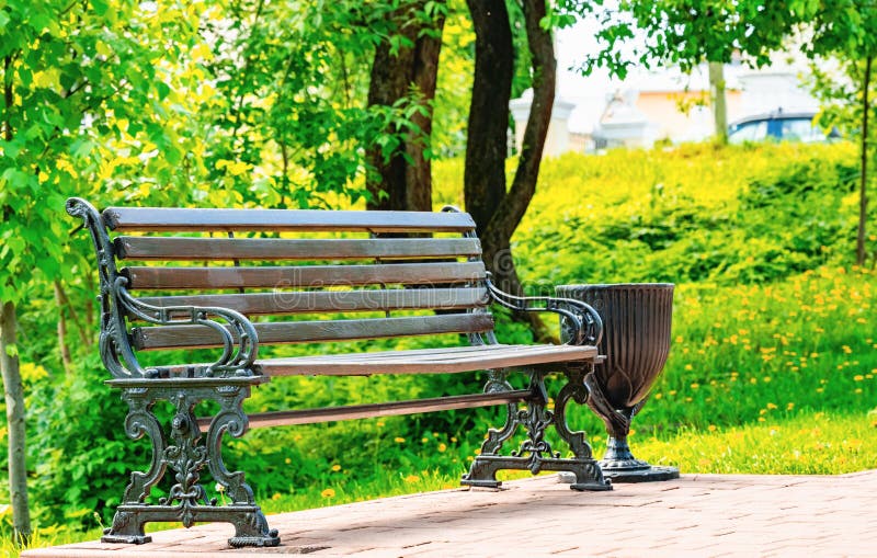 For Rest in the Park a Bench Stock Photo - Image of guidance, outdoors ...