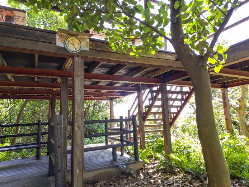 The Rest Pavilion beside the Hiking Trail, the Second Floor is the ...