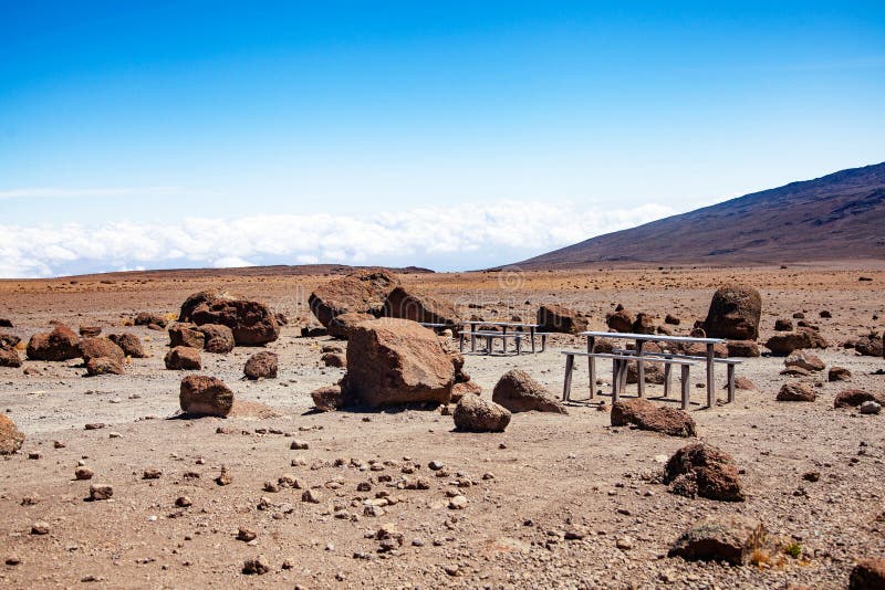 Rest Point Above the Clouds Stock Image - Image of rock, beautiful ...