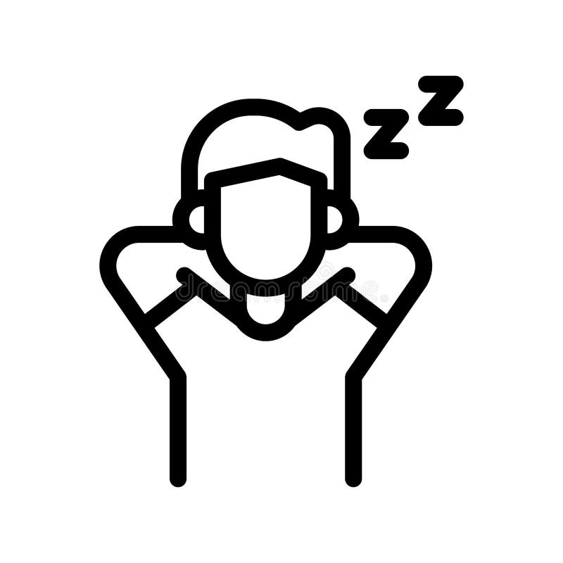 Rest Relax Line Icon Illustration Vector Graphic Stock Vector ...