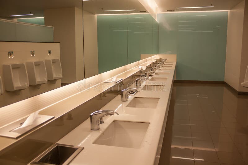 Rest room stock image. Image of urinal, floor, male, wall - 92376589