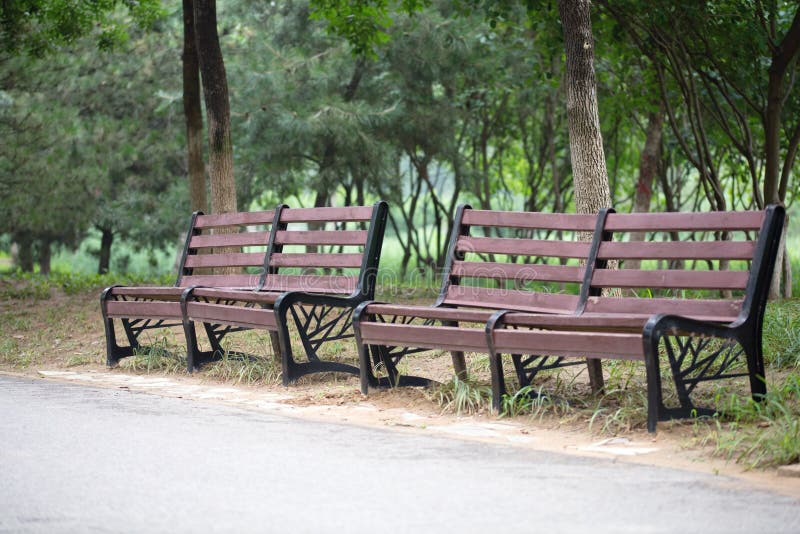 Rest seats in the park stock image. Image of leisure - 253793337
