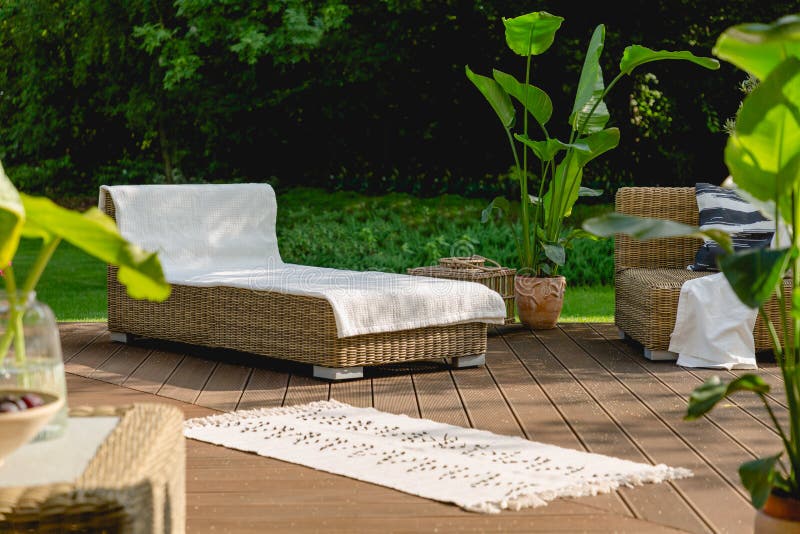 Rest space in the garden stock image. Image of chair - 242762099