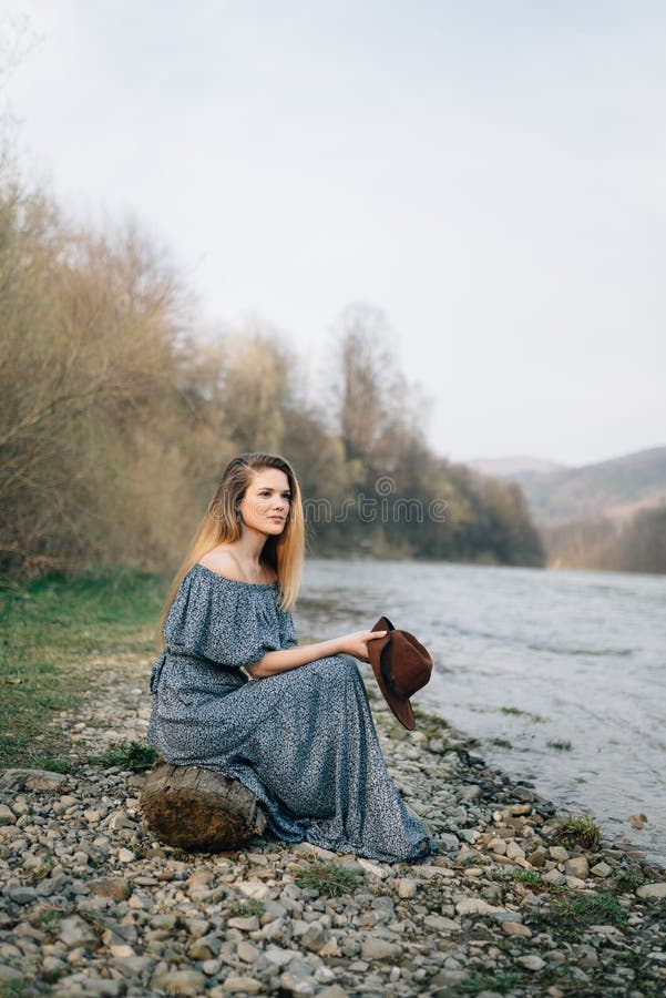 Rest and Tranquility in Nature. Enjoying Silence Stock Photo - Image of ...