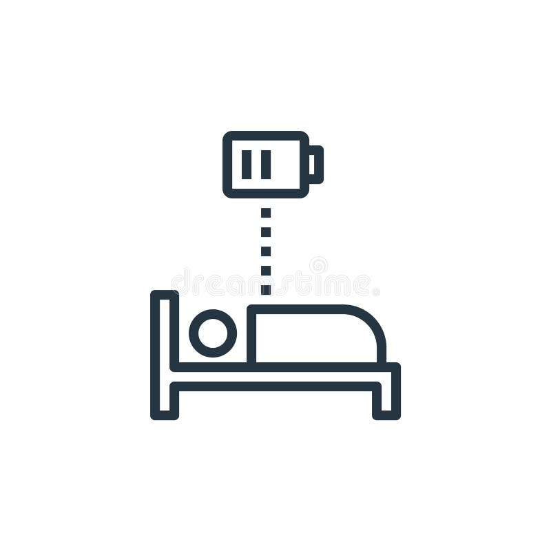 Rest Vector Icon Isolated on White Background. Outline, Thin Line Rest ...