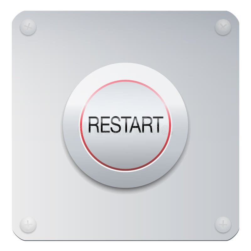 Red Relaunch Button stock illustration. Illustration of render - 22732103