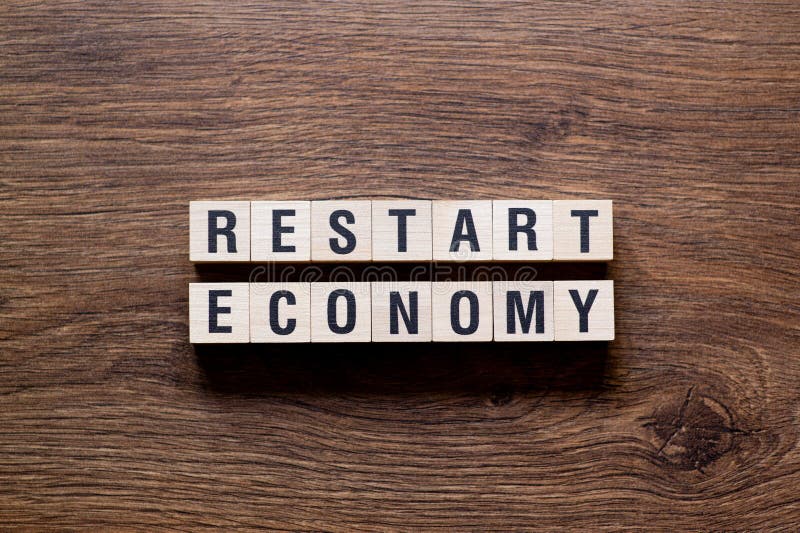 Restart Economy - Word Concept on Building Blocks, Text Stock Image ...