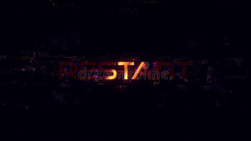 Reset Text Future Digital Technology Ai Cyber Space Deep Learning ...