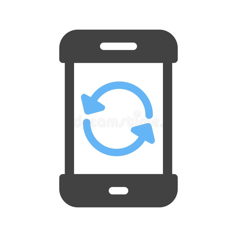 Restart Phone stock vector. Illustration of start, reset - 84912757