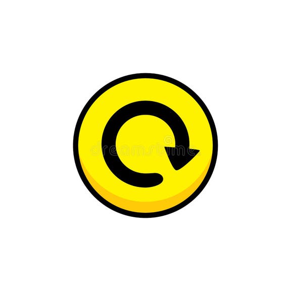 Restart Refresh Video Game Asset Menu Icon Button Layer Art Stock ...