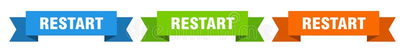 Restart Ribbon Stock Illustrations – 137 Restart Ribbon Stock ...