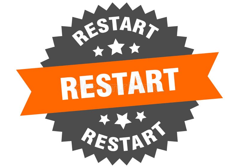 Restart Sign. Vector Illustration Stock Vector - Illustration of home ...