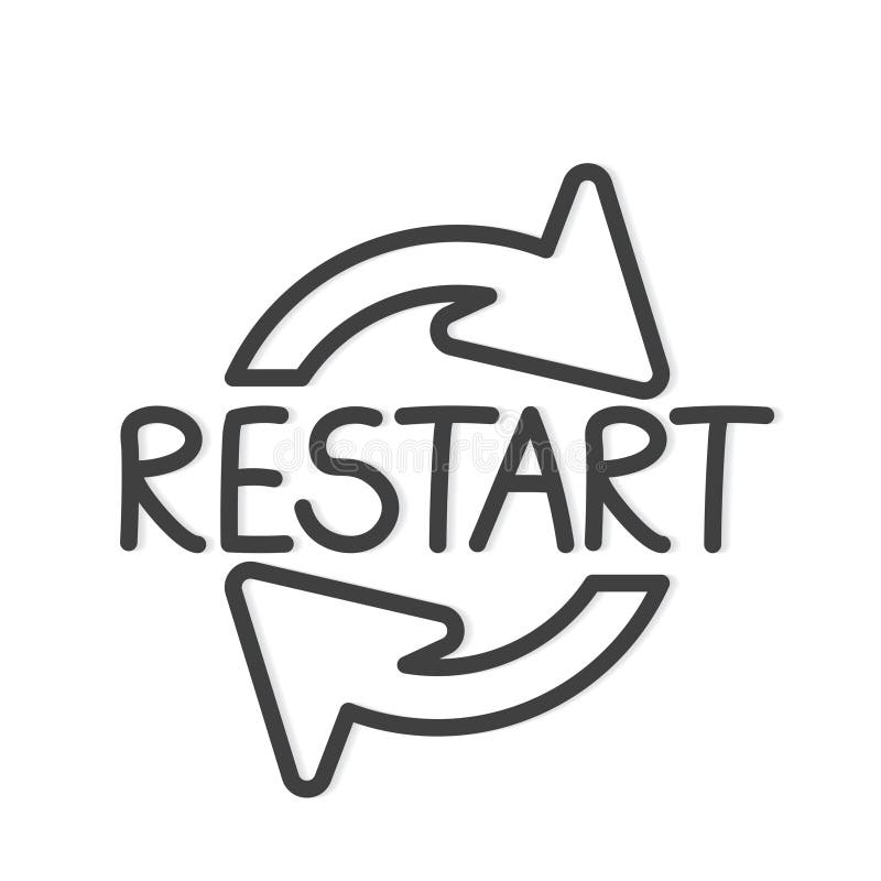 Restart Word Stock Illustrations – 783 Restart Word Stock Illustrations ...