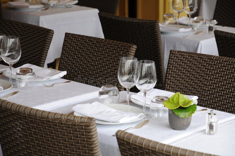 Restaurant stock image. Image of serves, food, table - 23555545