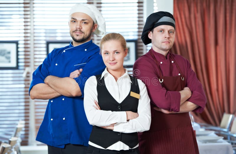 Group of restaurant staff stock photo. Image of culinary - 50536694