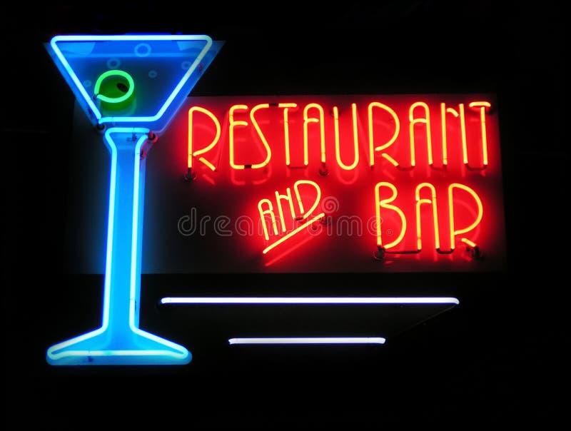 Restaurant & Bar stock image. Image of sign, dine, cocktail - 421069