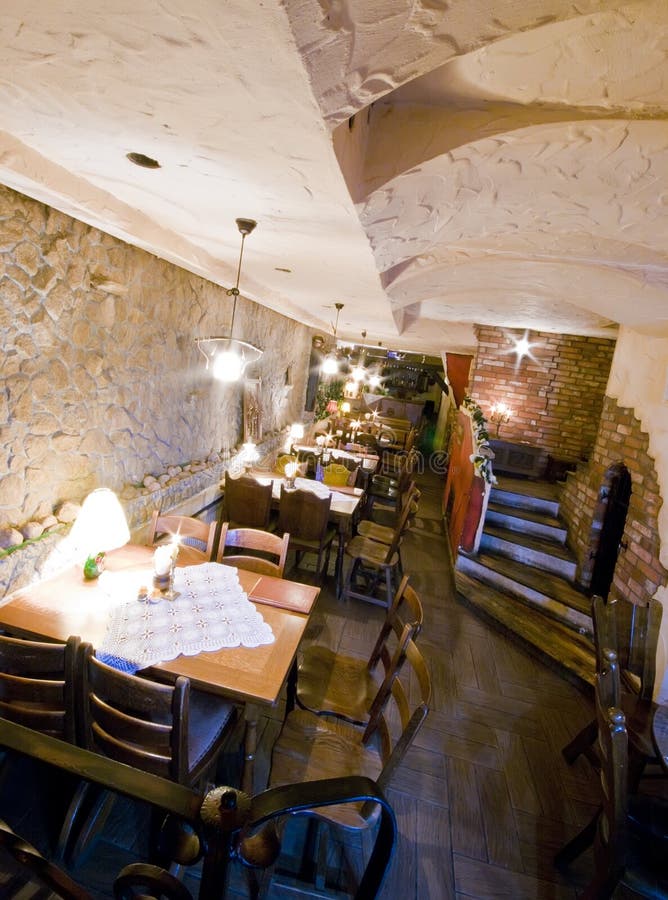 Restaurant in basement stock image. Image of light, italian - 4977285