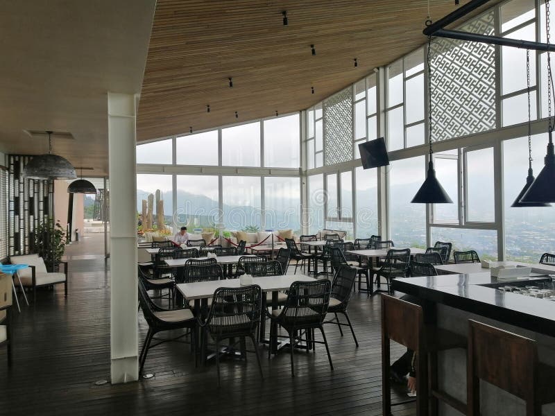Restaurant with the Best View in Malang City Editorial Stock Image ...