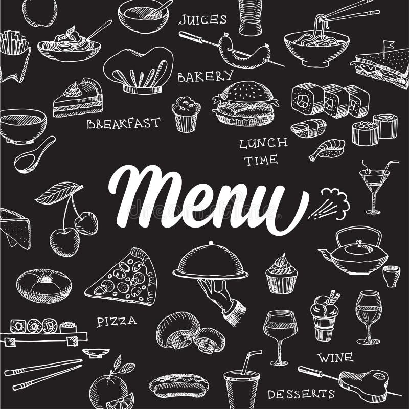 Restaurant Cafe Menu, Template Design.Vector Illustration. Stock Vector ...