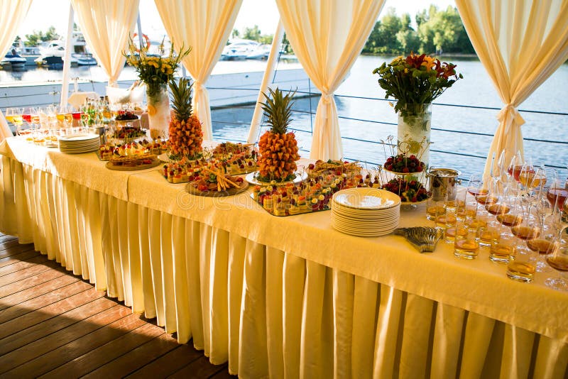 Restaurant Catering Services Stock Photo - Image of meal, celebration ...